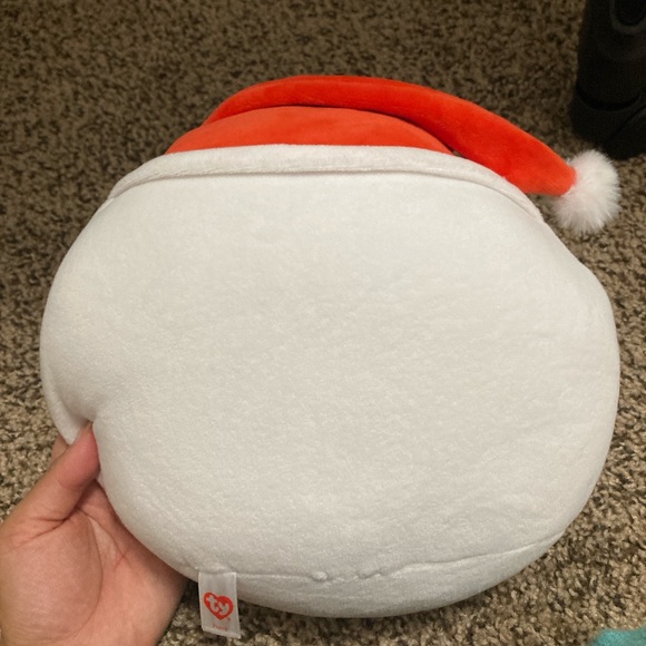 Ty | Toys | Ty Snowman Plush With Santa Hat | Poshmark